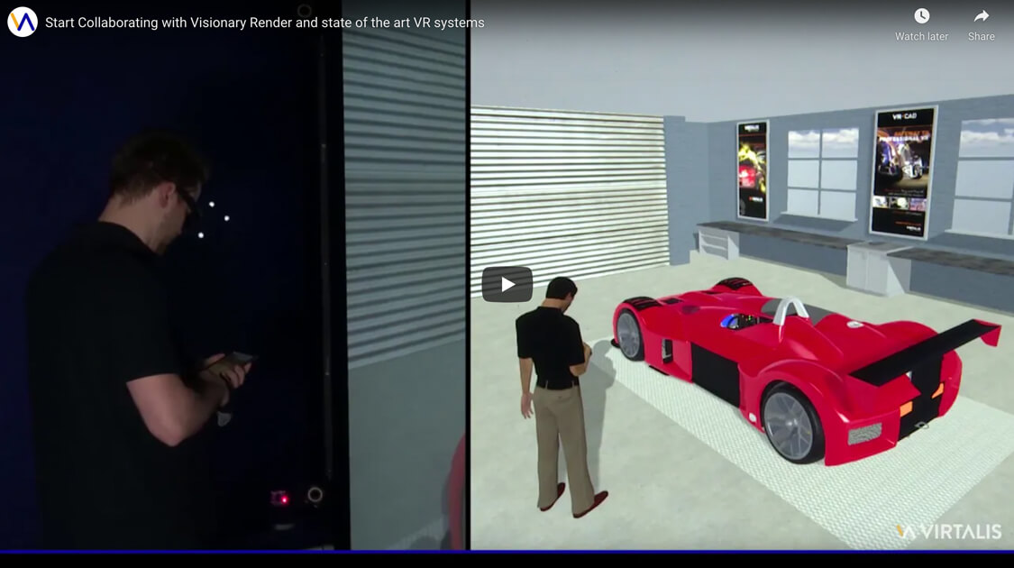 Start Collaborating with Visionary Render and state of the art VR systems | Video | Virtalis